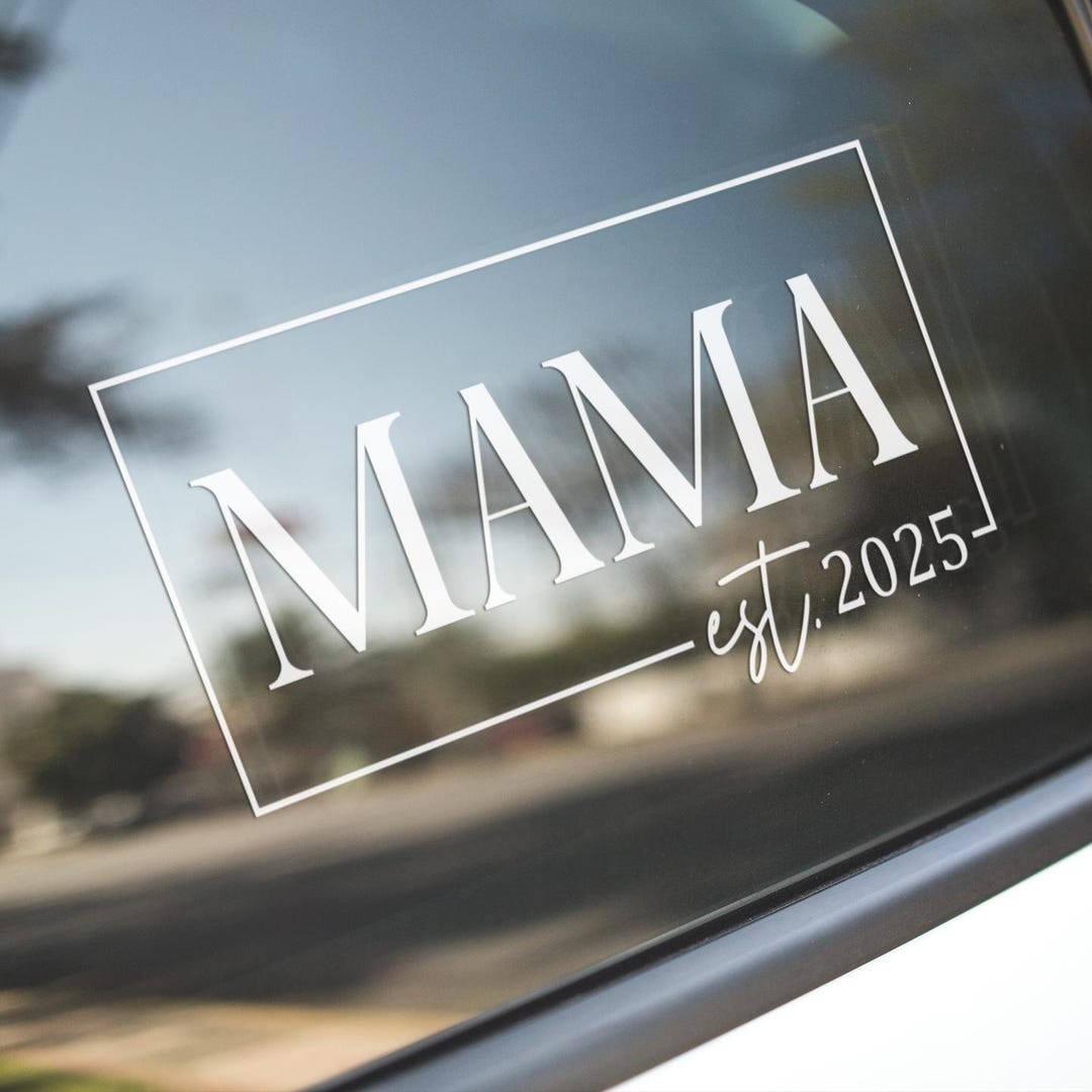 Custom MAMA Vinyl Decal | New Mom Car Decal | Gift for Mom | Motherhood ...