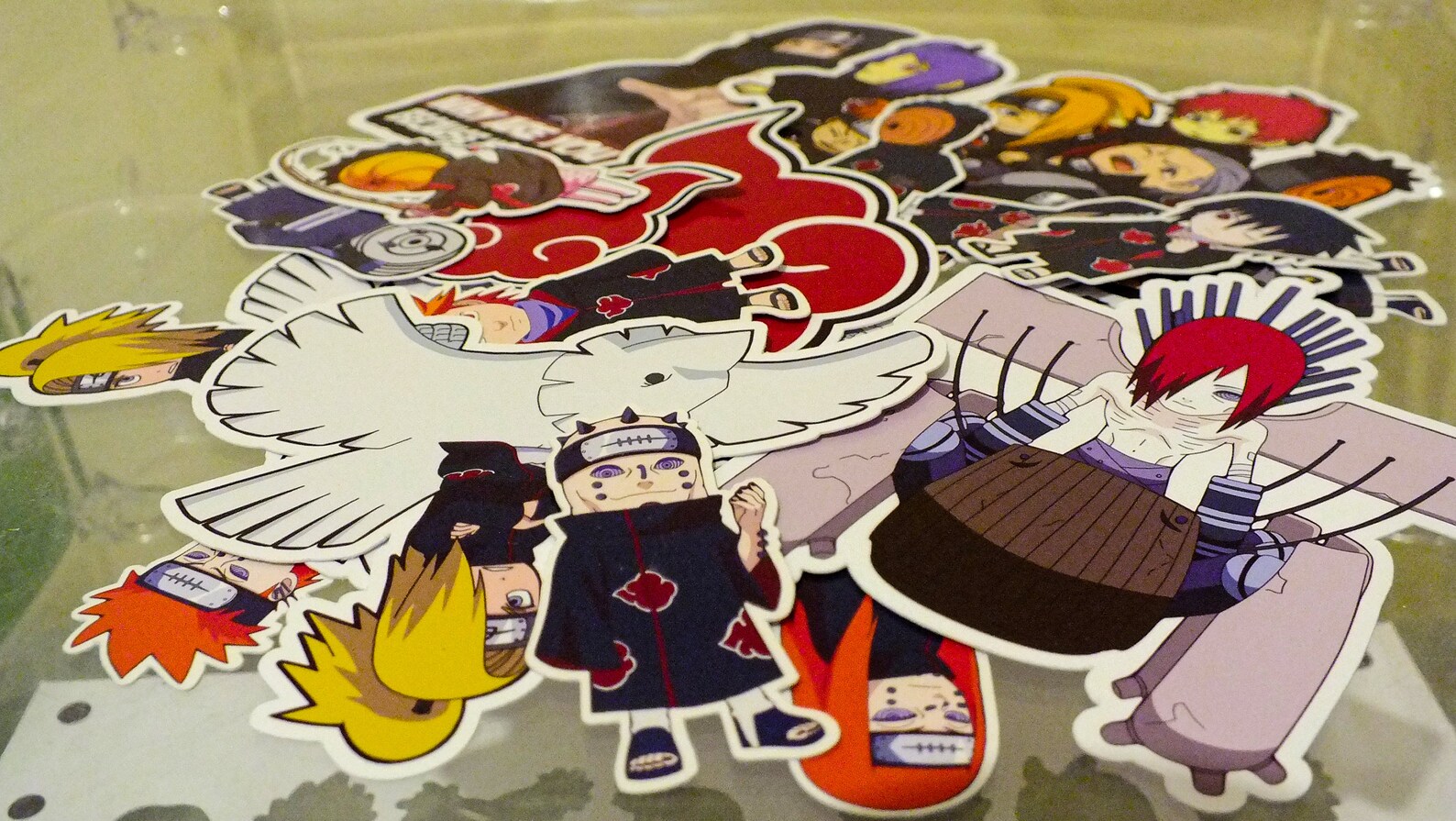 Naruto Shippuden Akatsuki Sticker Glossy Multicolored Paper | Etsy