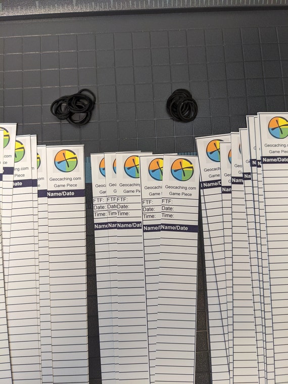 20 Geocache Log Sheets Waterproof 1 Inch Refill - Etsy