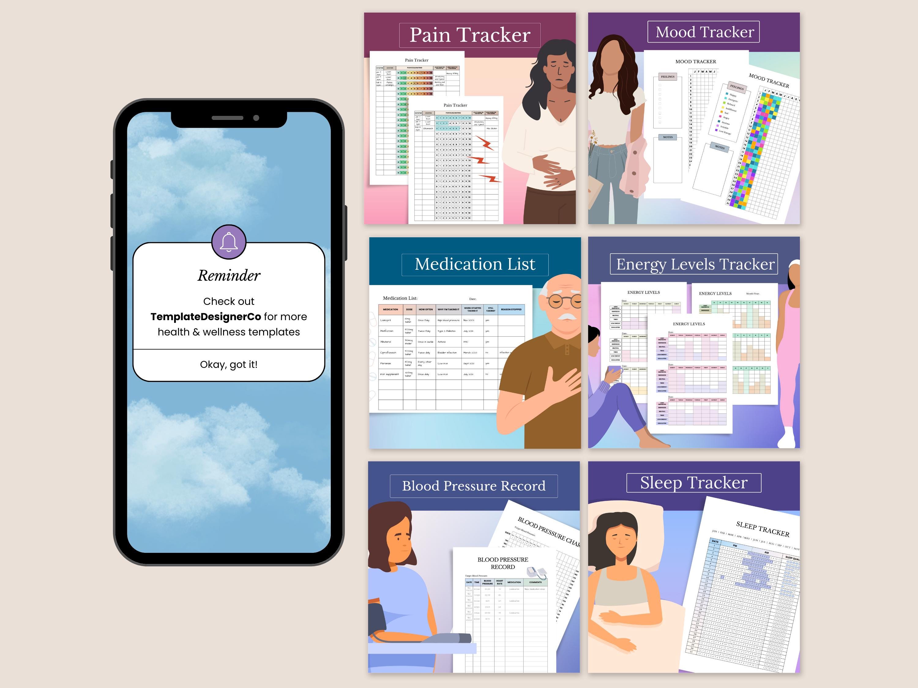 Editable Medication List Template | Canva Template & Printable PDF ...