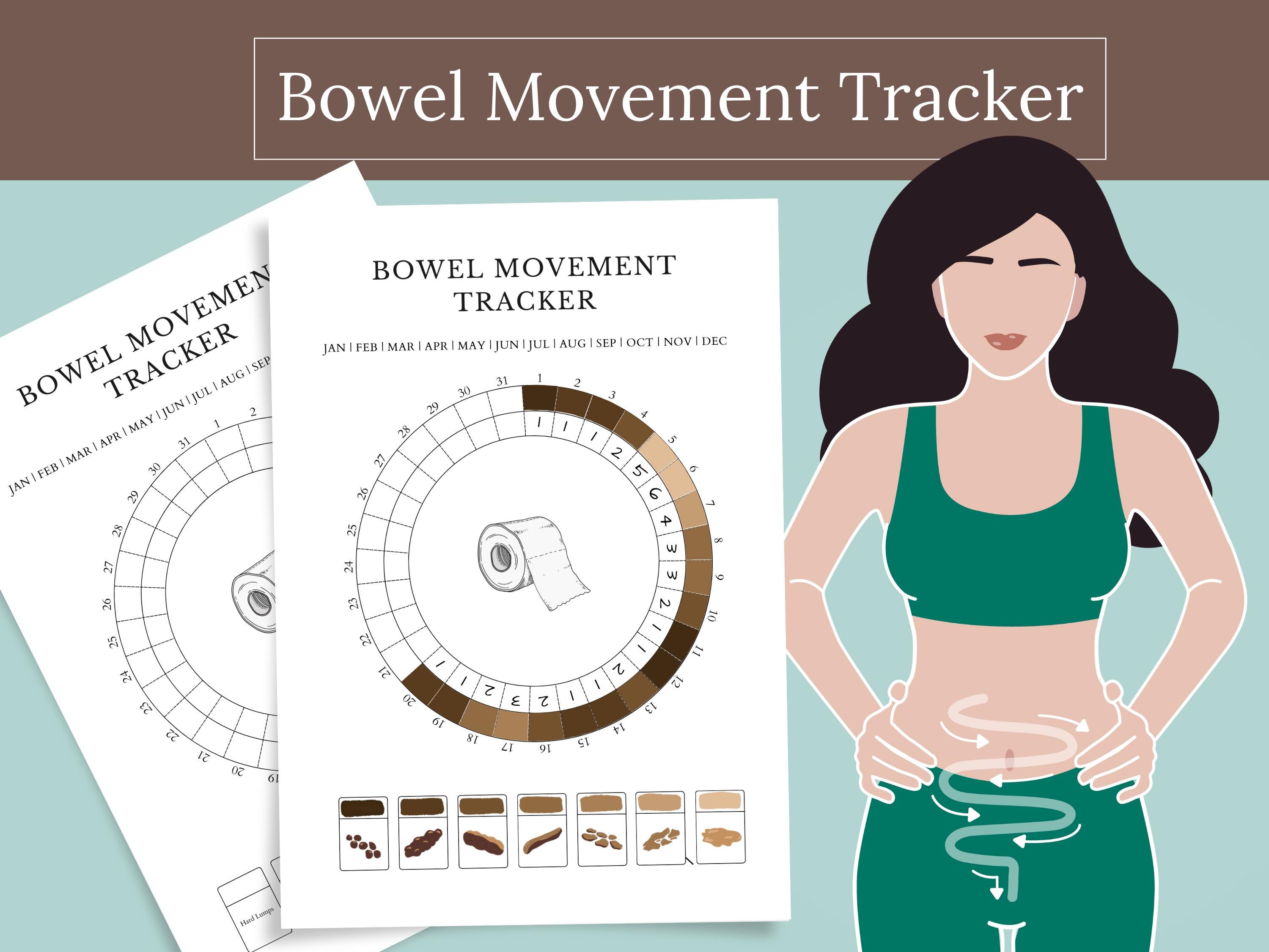 Printable Editable Bowel Movement Tracker — Gut Health IBS Log, Symptom ...