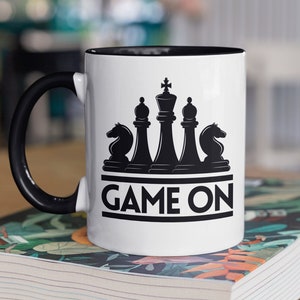Game on Chess Coffee Mug, Chess Lover Gifts, Chess Nerd Cup, Chess ...