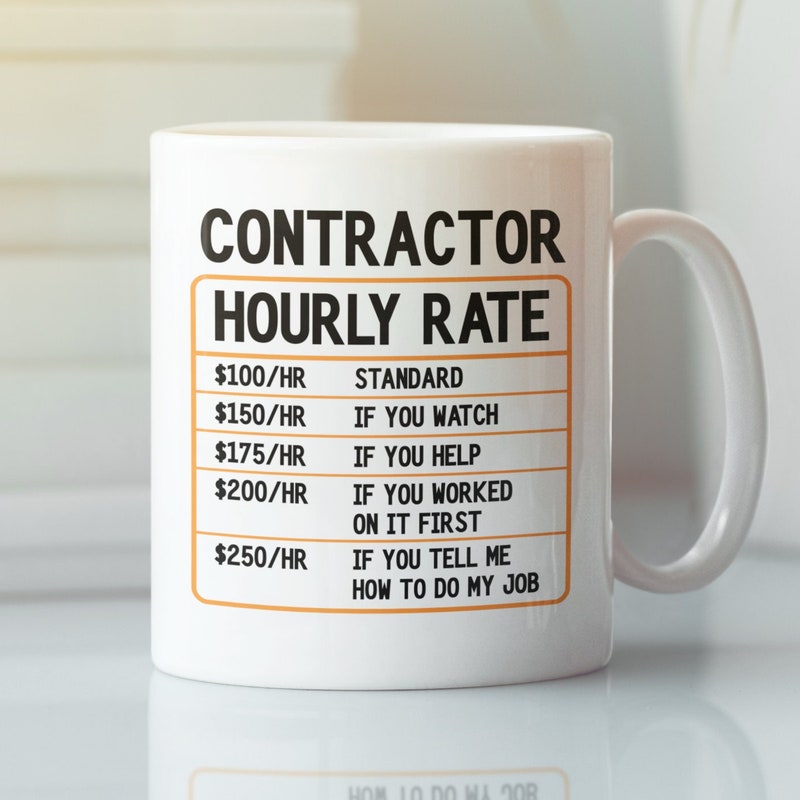 Funny Mug for Contractor - Etsy