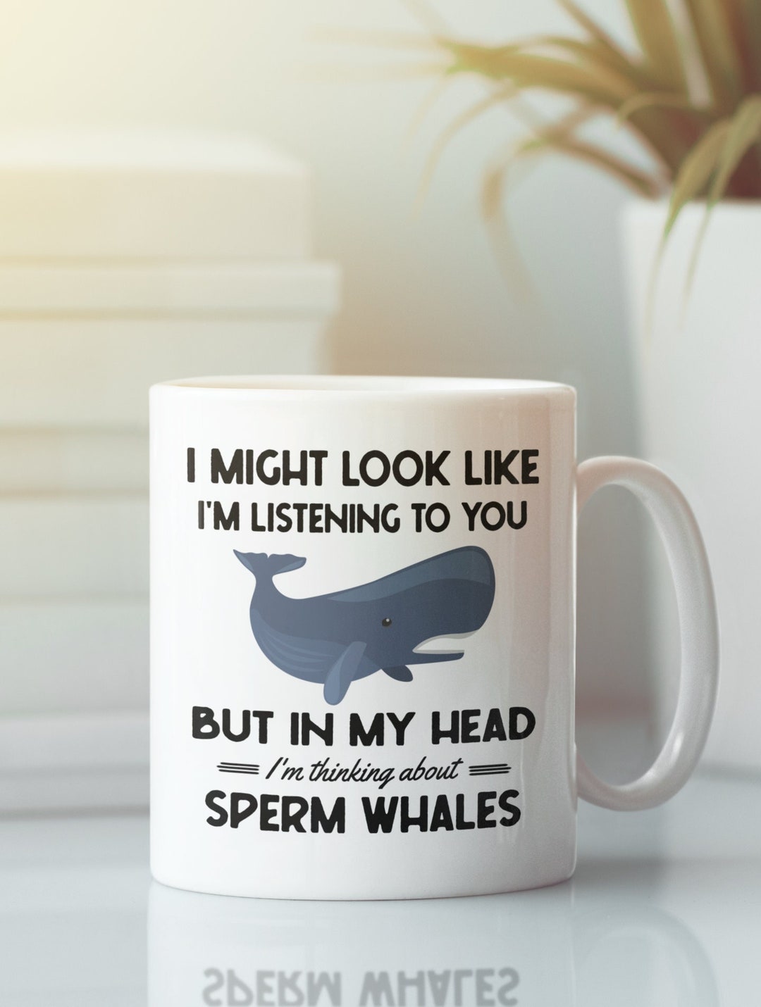 Sperm Whale Gifts, Sperm Whale Mug, Whale Lover Coffee Cup, I'm ...