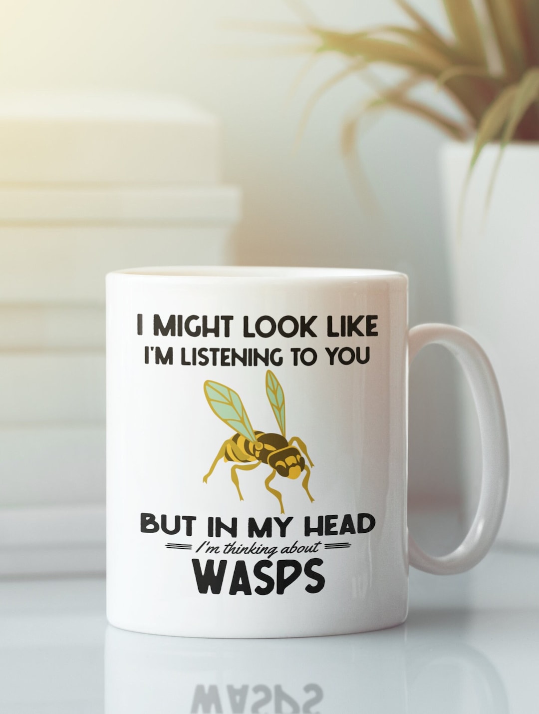 Wasp Gifts, Yellow Jacket Wasp Mug, Funny Wasp Lover Coffee Cup, I ...