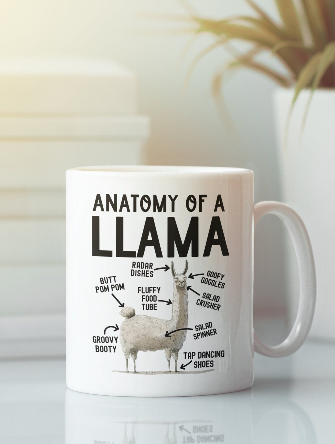 Anatomy of a Llama Mug, Funny Llama Lover Gifts, Llama Enthusiast ...