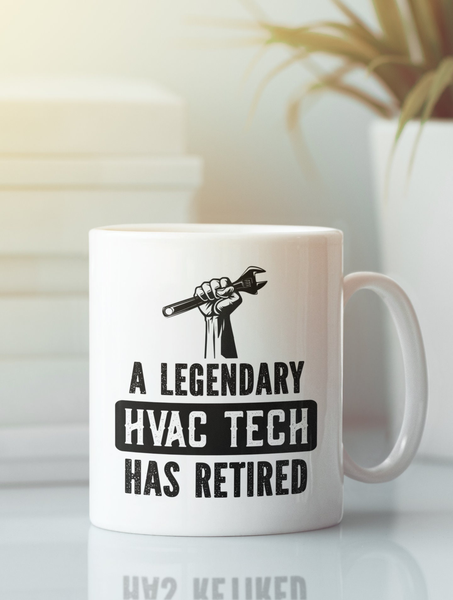 Retired HVAC Tech Gifts, HVAC Technician Retirement Mug, A Legendary ...