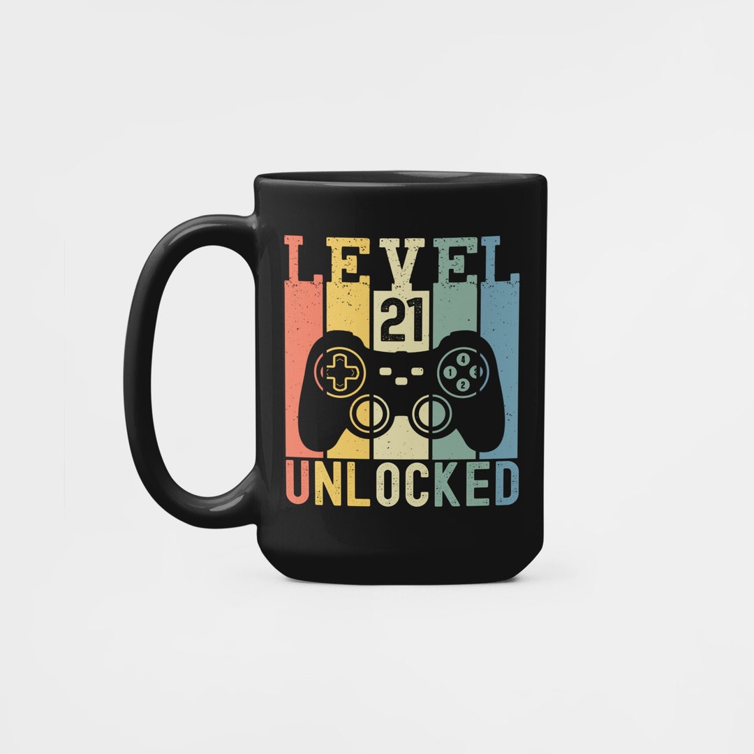 Level 21 Unlocked, 21ST Birthday Gifts for Gamers, Funny Gaming ...