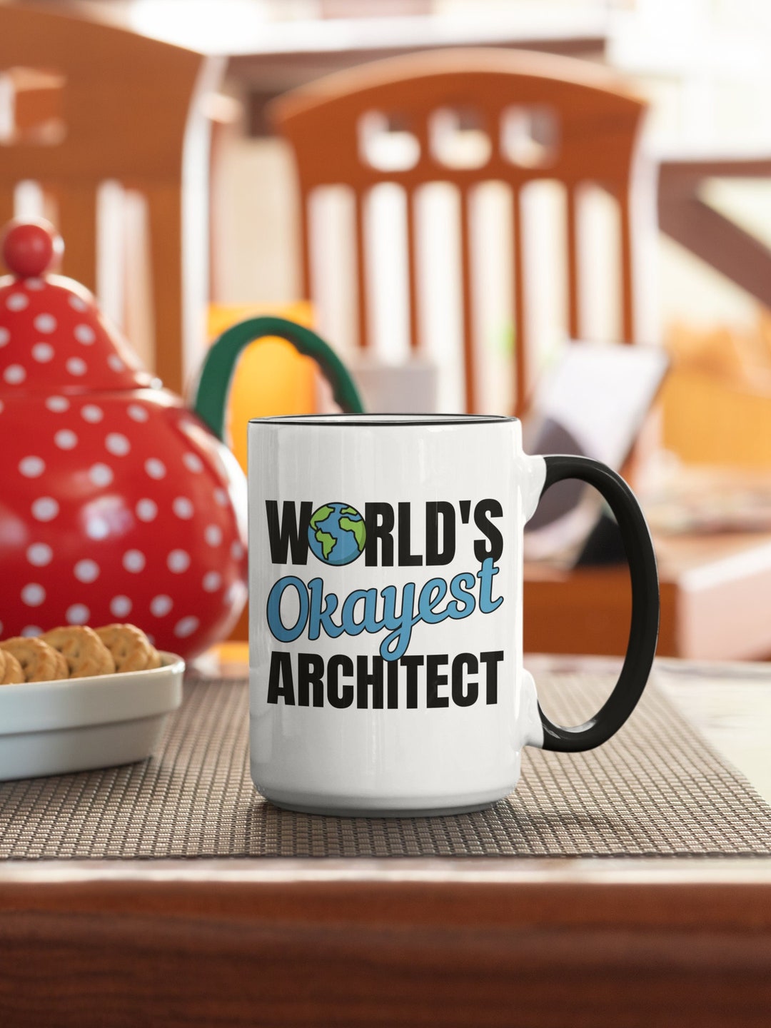 Architect Gifts, Architect Mug, World's Okayest Architect, Architect ...