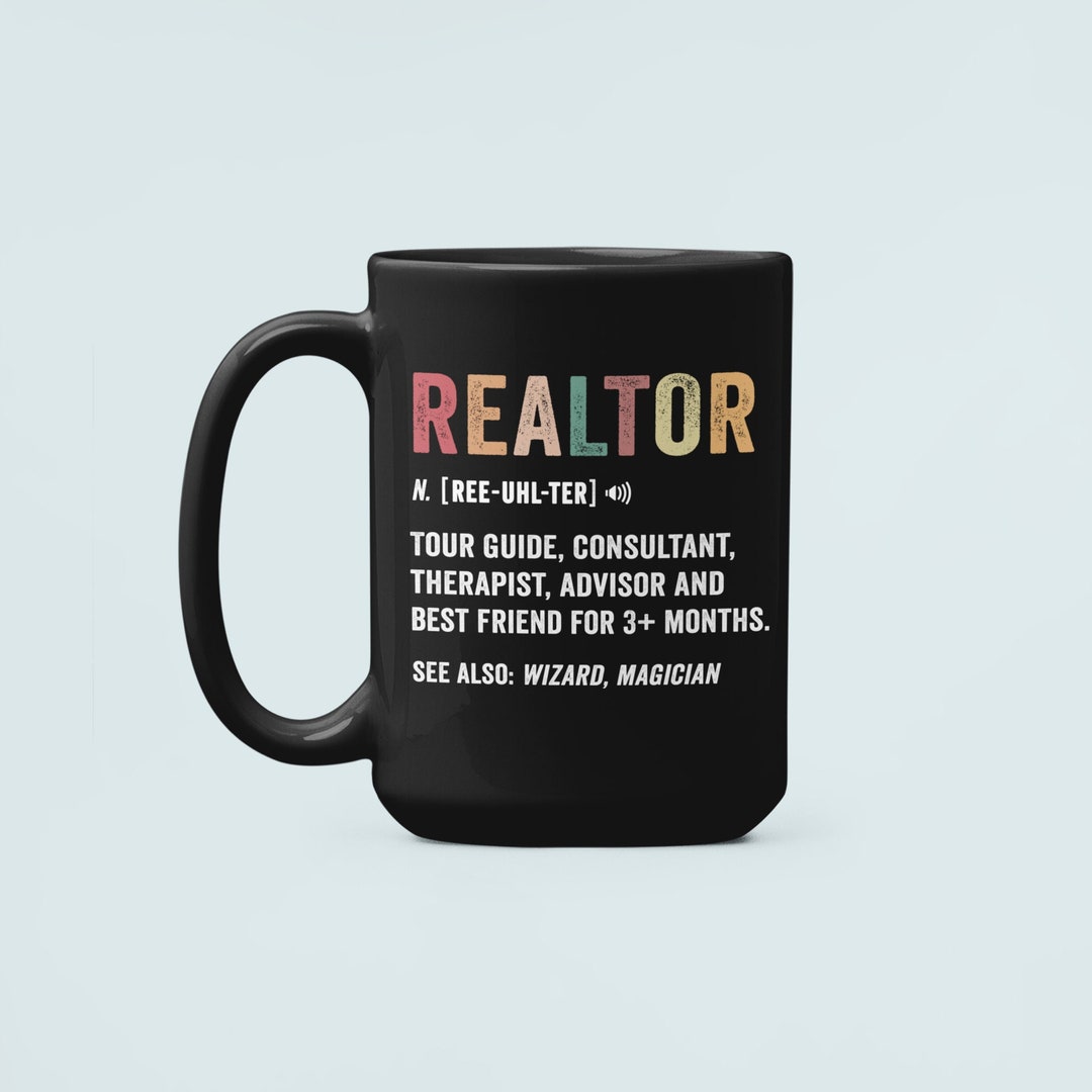 Realtor Definition Mug, Funny Realtor Gifts, Funny Realtor Coffee Mug ...