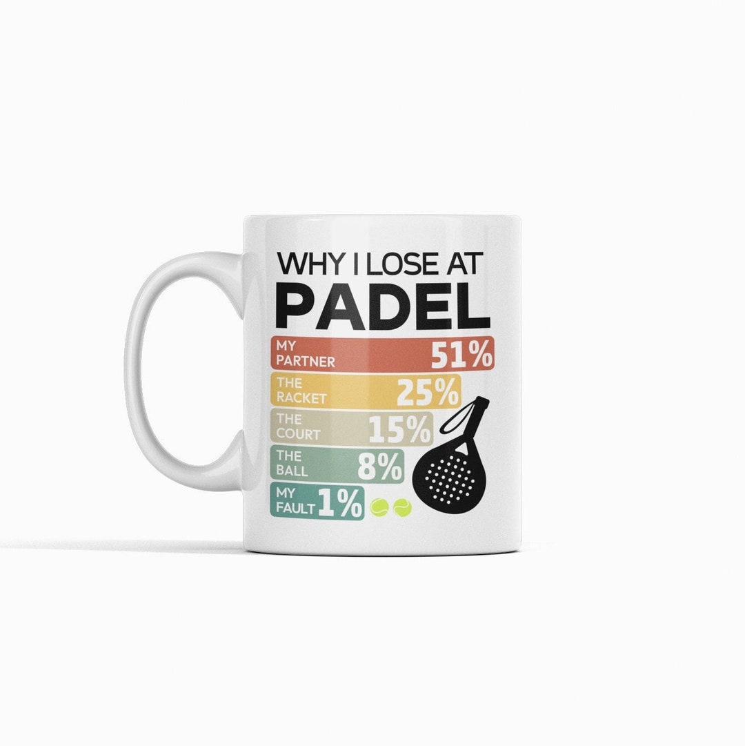 Padel Tennis Gifts, Padel Player Mug, Funny Presents for Padel Lover ...