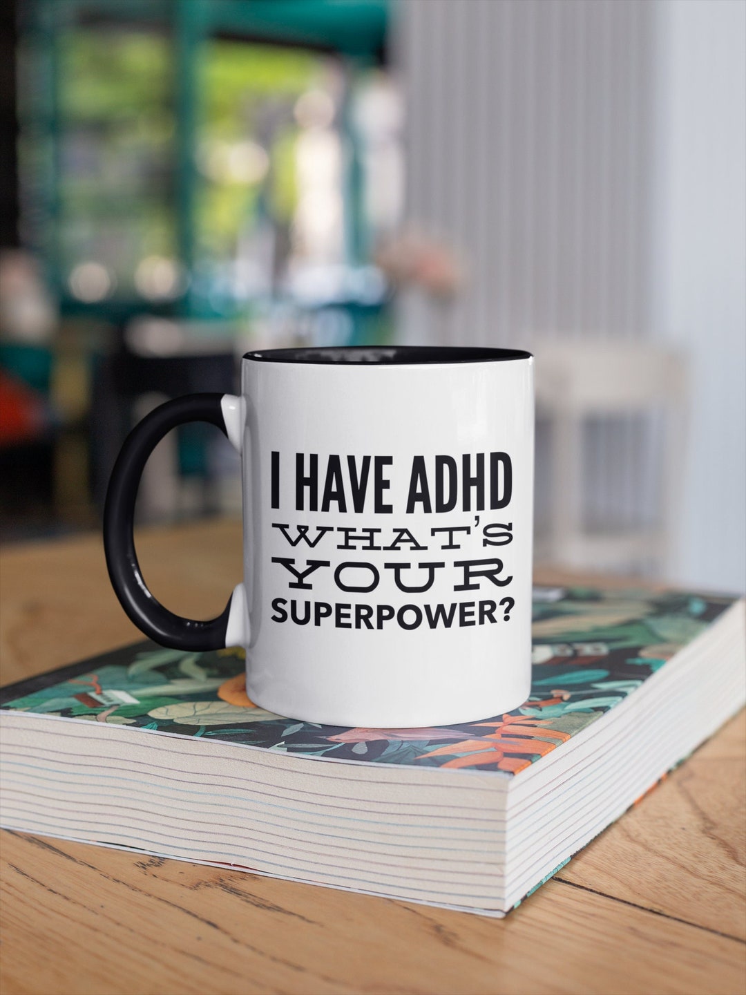 Funny ADHD Cup, I Have ADHD What's Your Superpower, ADHD Gifts, Gift ...
