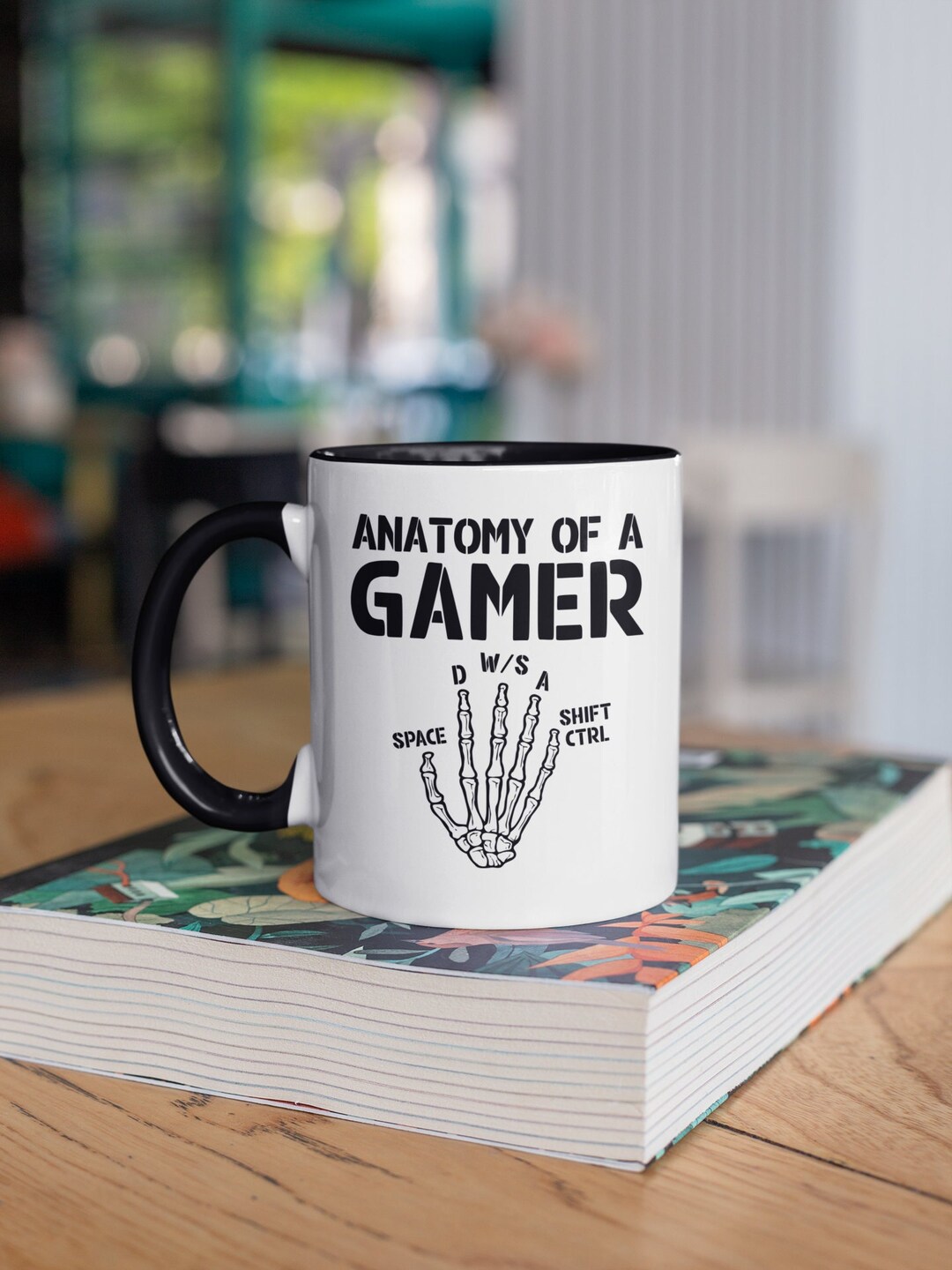 Anatomy of a Gamer Mug, Gamer Anatomy Gifts, Presents for Gamers, Funny ...