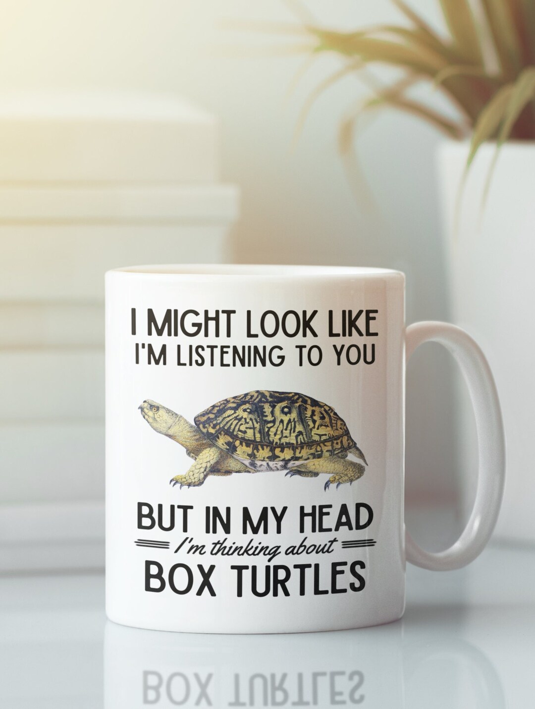 Box Turtle Gifts, Box Turtle Mug, Funny Coffee Cup, I Might Look Like I ...