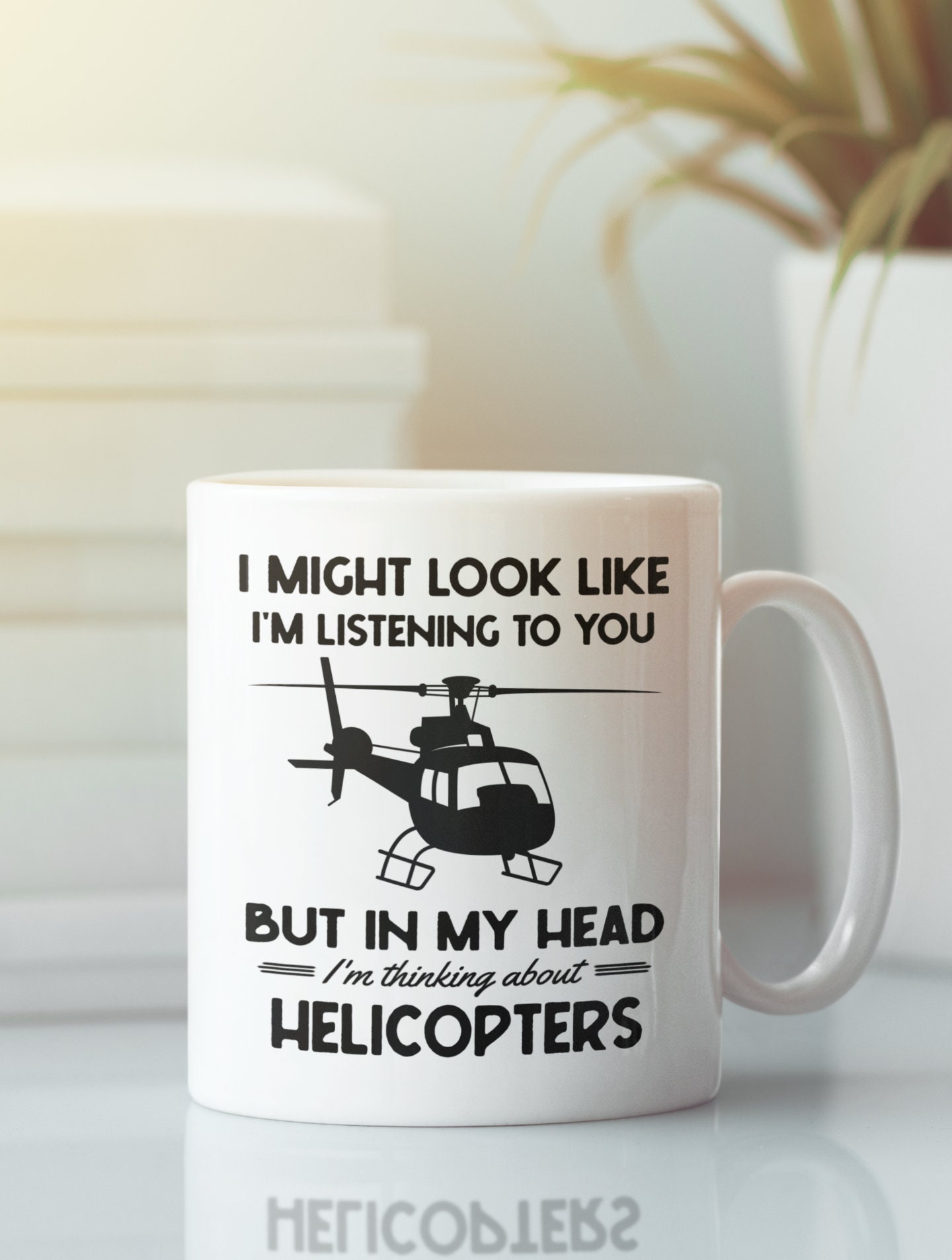 Helicopter Mug, Helicopter Gifts, Helicopter Enthusiast Coffee Cup ...