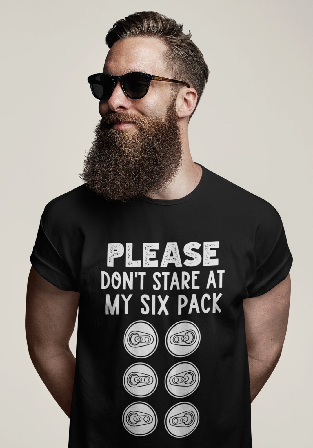 Six Pack Beer Shirt, Please Don't Stare at My Six Pack, Funny Beer ...