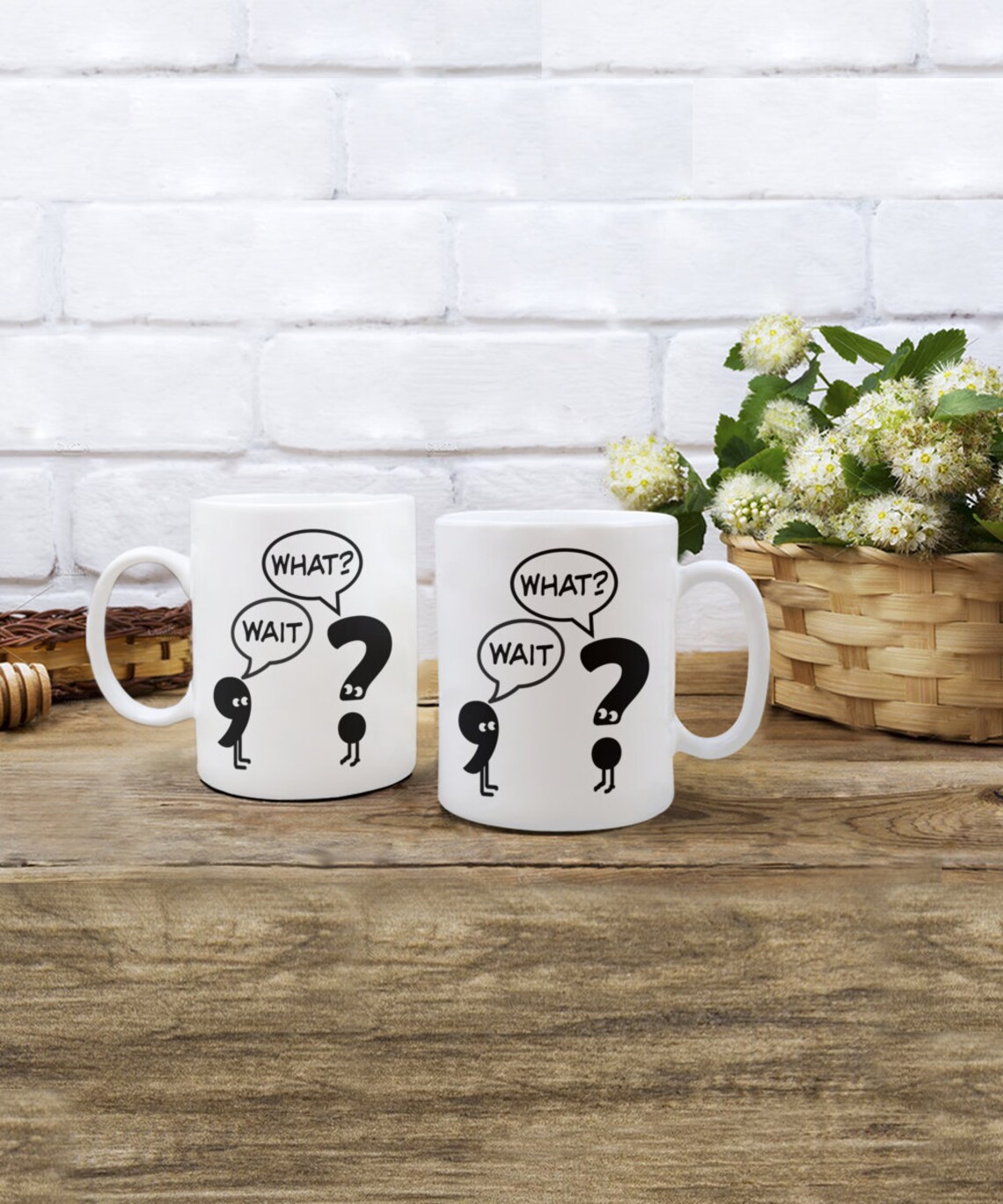 Funny Grammar Mug, Punctuation Cup, Gift for English Teacher, Writer ...