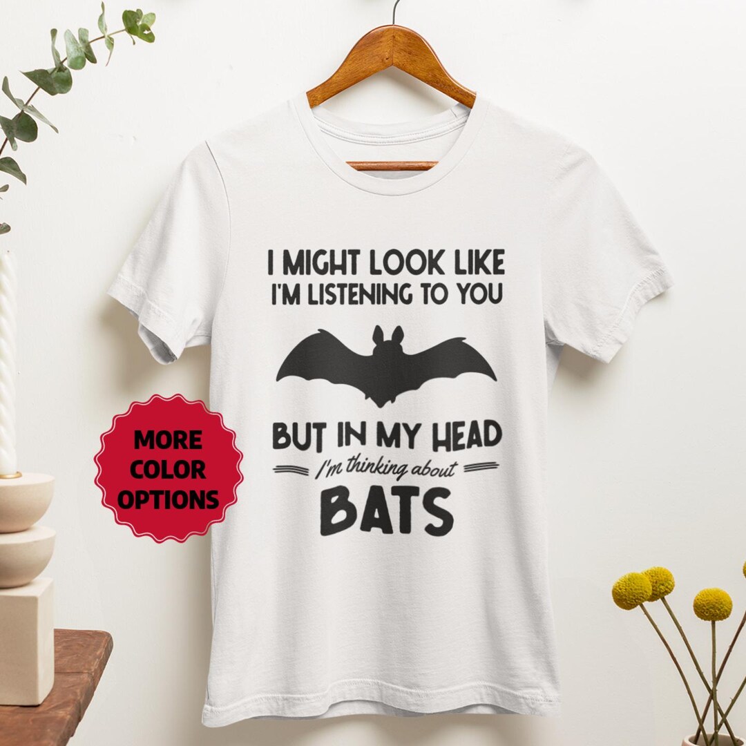 Bat Gifts, Bat Shirt, Funny Bat Lover Unisex Tee, Short Sleeve Shirt ...