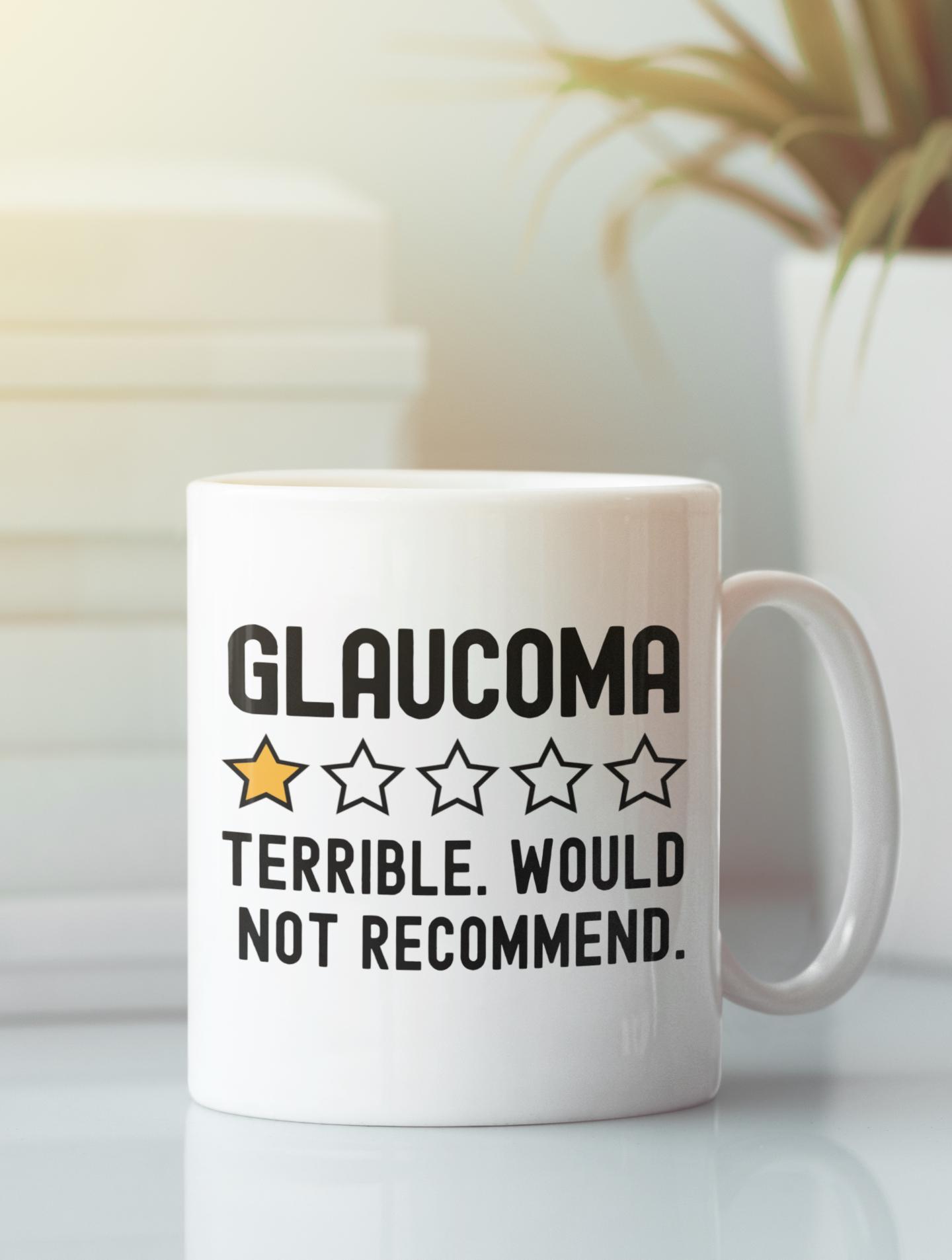 Glaucoma Mug, Glaucoma Gifts, Funny Glaucoma Coffee Cup, One Star ...