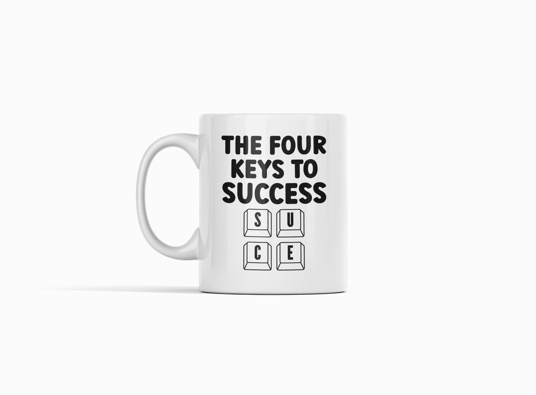 Success Mug, Success Gifts, Clever Spelling Gifts, Funny Motivational ...