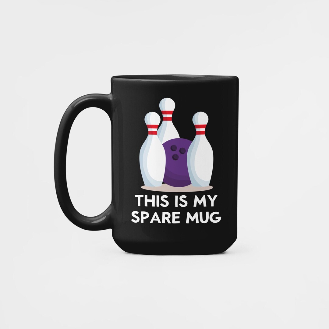Bowing Mug, Bowler Gifts, This is My Spare Mug, Funny Bowling Pins ...