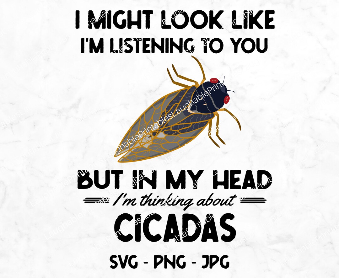 Cicada SVG, Funny Cicada Clipart, Cicada Lover Enthusiast PNG, Jpg ...