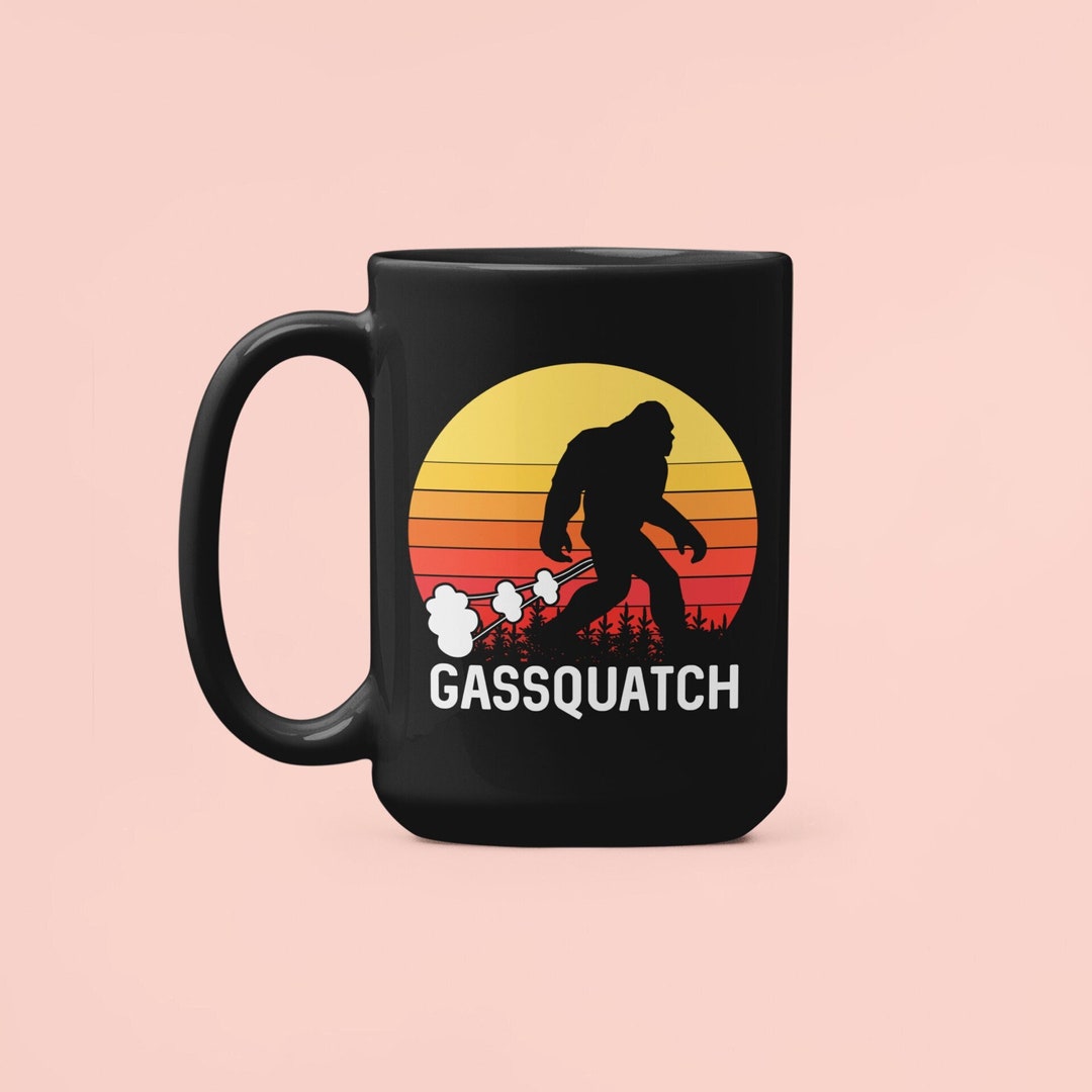 Farting Mug, Gassquatch Mug, Funny Bigfoot Gifts, Yeti Coffee Cup ...