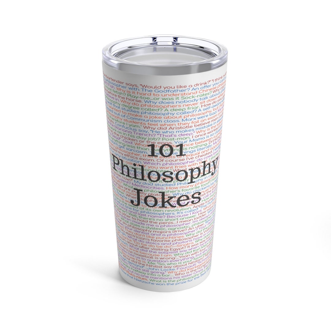 Philosopher Gifts, Philosophy Tumbler, 101 Philosophy Jokes Travel Mug ...