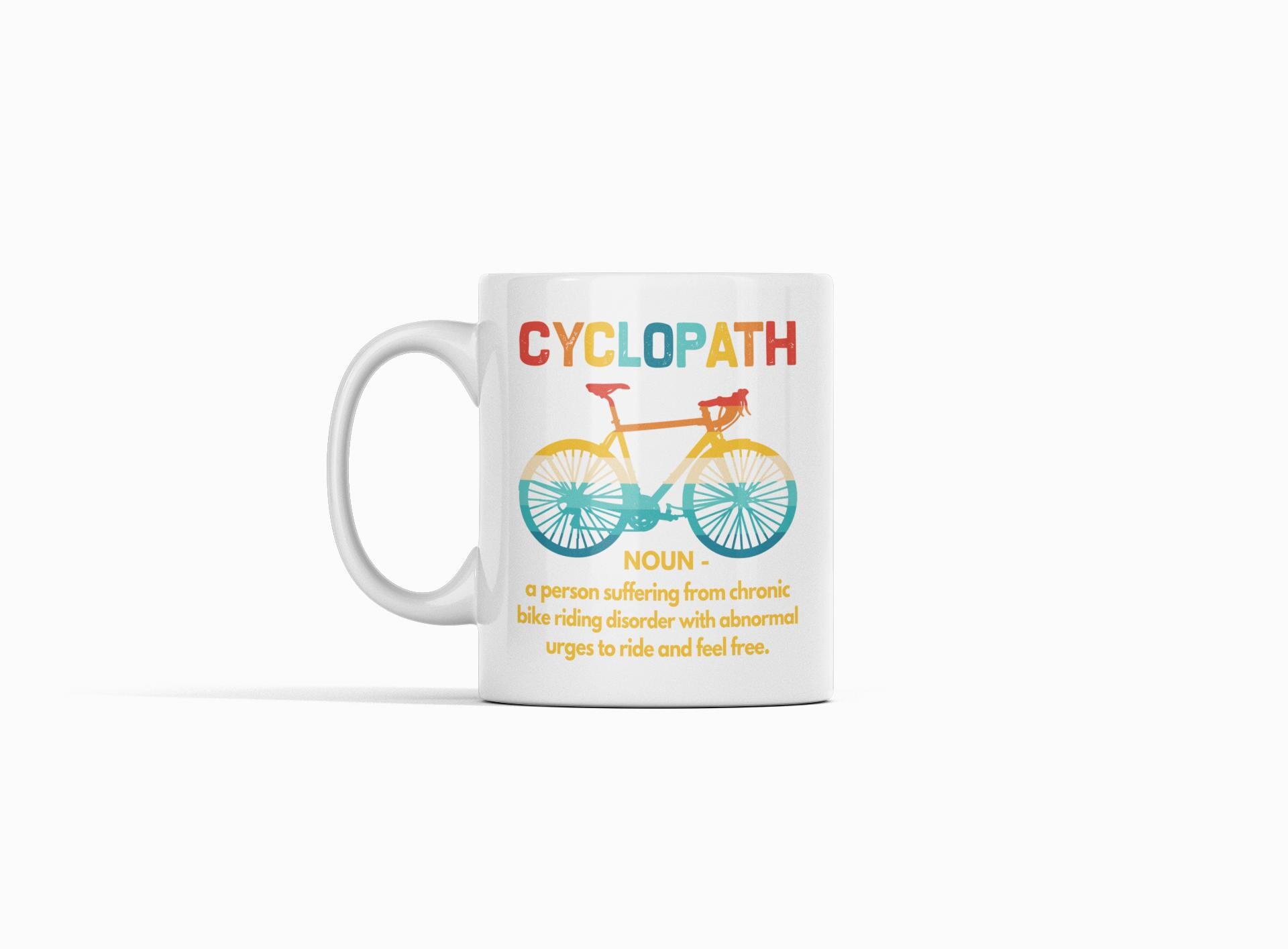 Cyclopath Mug, Funny Cycling Gifts, Cycling Definitions Mug, Cyclist ...