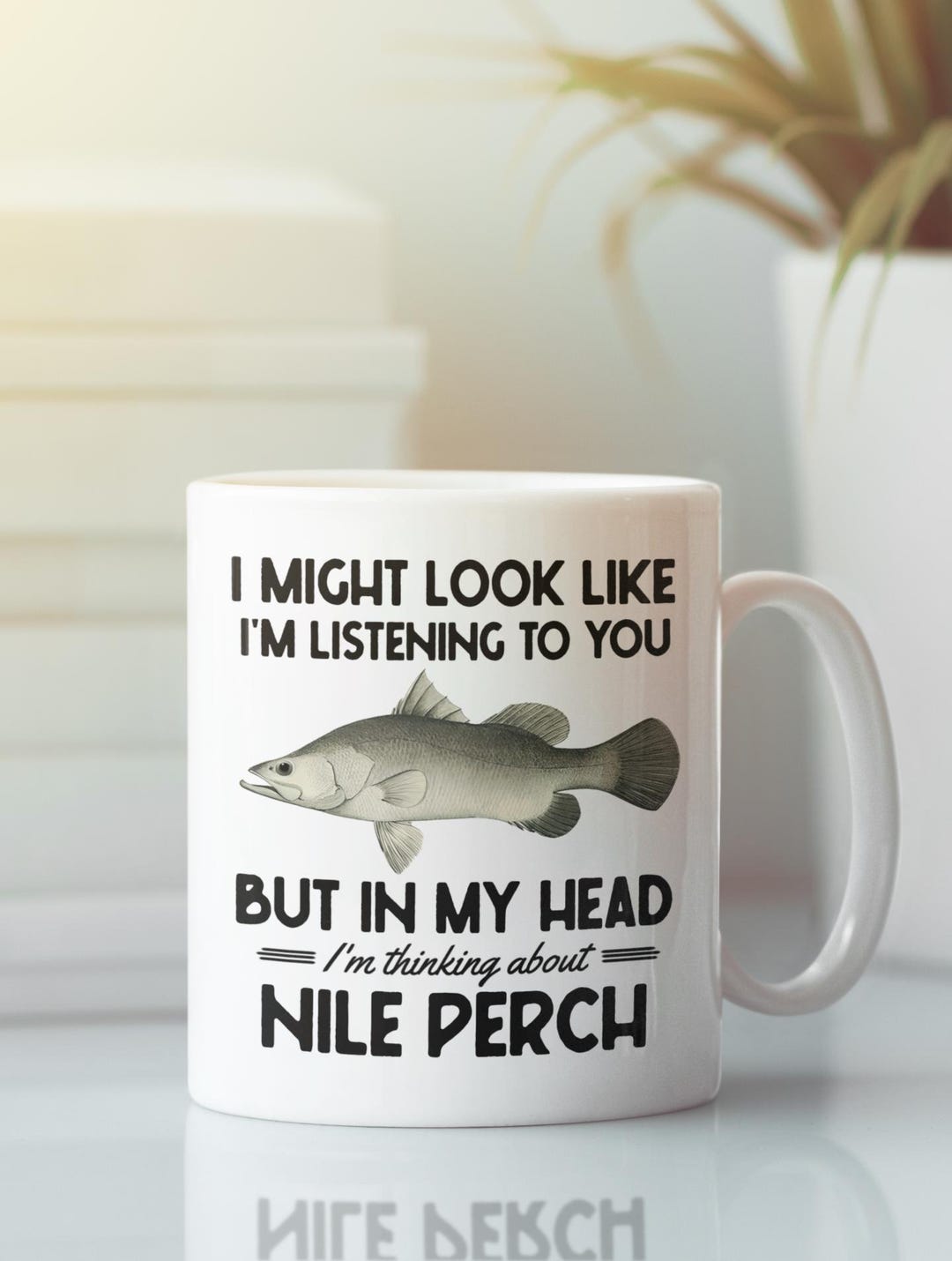 Nile Perch Gifts, Giant Perch Mug, Funny African Snook Coffee Cup, I ...