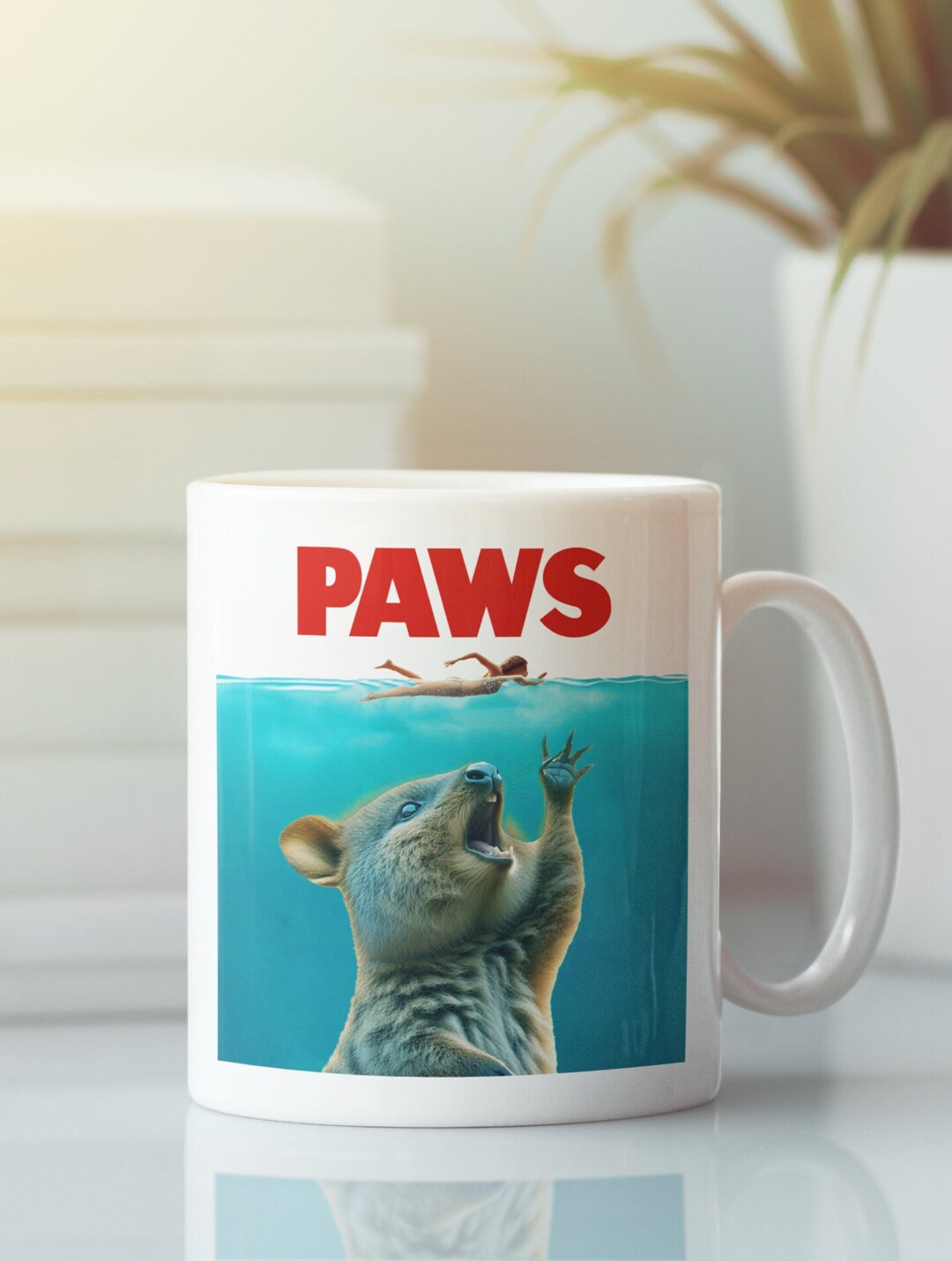 Funny Quokka Mug, Quokka Lover Gifts, Paws Quokka Coffee Cup, Unique ...