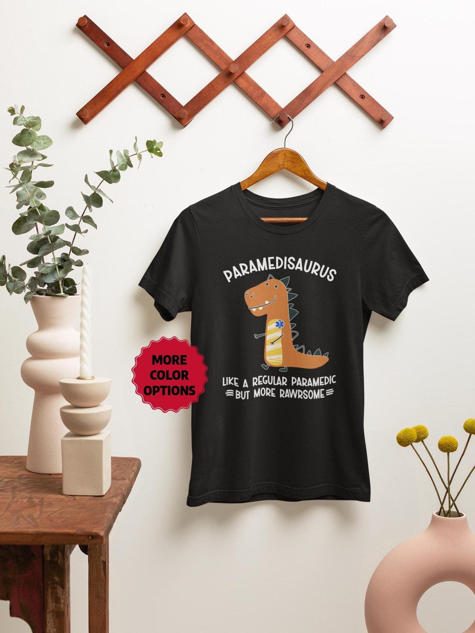 Paramedic Shirt, Paramedic Dinosaur Tee, Medical EMT T-shirt, Funny ...