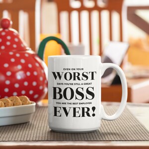 World's Worst Boss, Funny Boss Mug, Worst Boss Ever Mug, Boss Gifts ...