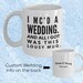 Personalized Wedding MC Gift, Custom Wedding Emcee Coffee Mug ...