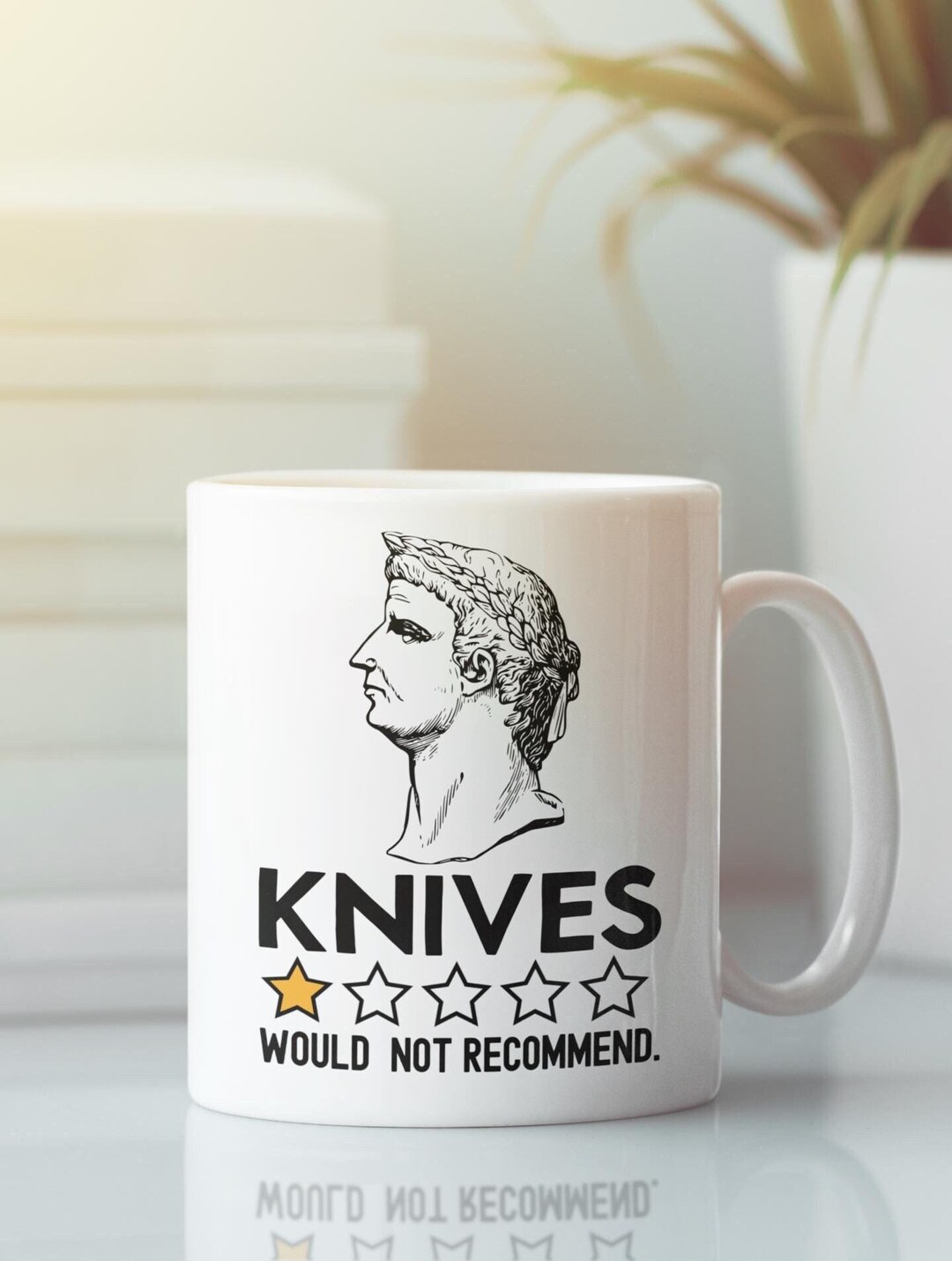 Funny Julius Caesar Mug, Julius Caesar Lover Gifts, Knives One Stars ...
