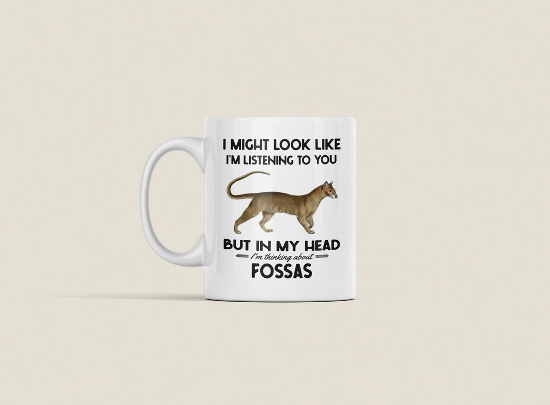 Fossa Gifts, Fossa Mug, Funny Fossa Coffee Cup, I Might Look Like I'm ...