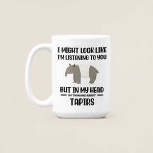 Tapir Gifts, Tapir Mug, Malayan Tapir, Tapir Lover Gift, Funny Tapir ...
