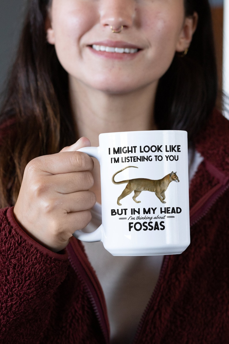 Fossa Gifts, Fossa Mug, Funny Fossa Coffee Cup, I Might Look Like I'm ...