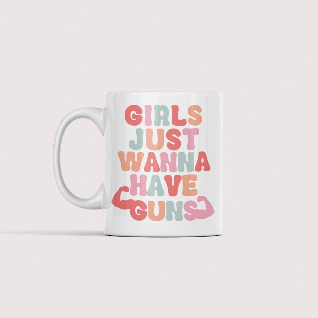 Bodybuilder Gifts, Girls Just Wanna Have Guns Mug, Funny Workout Lady ...