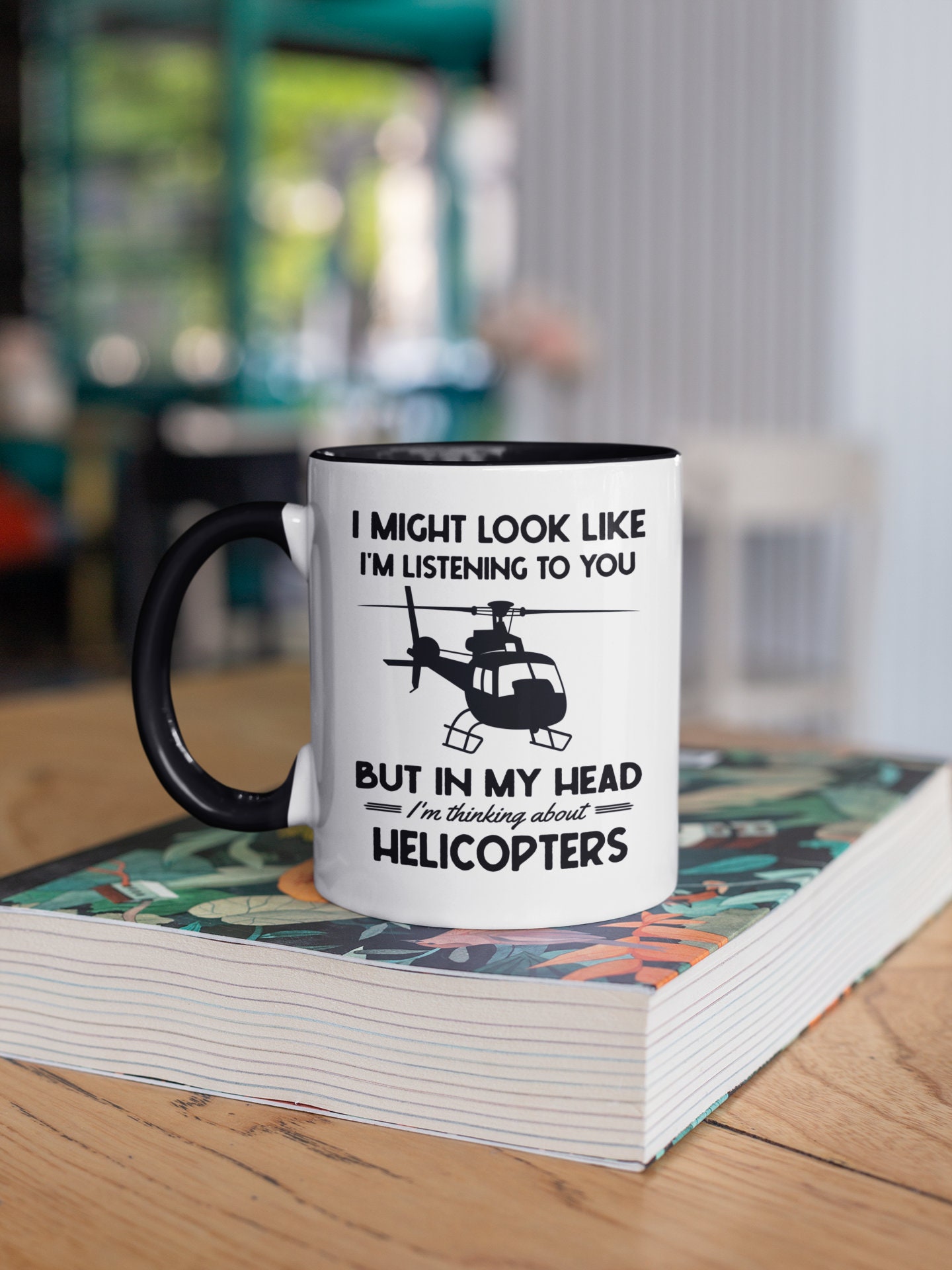 Helicopter Mug, Helicopter Gifts, Helicopter Enthusiast Coffee Cup ...