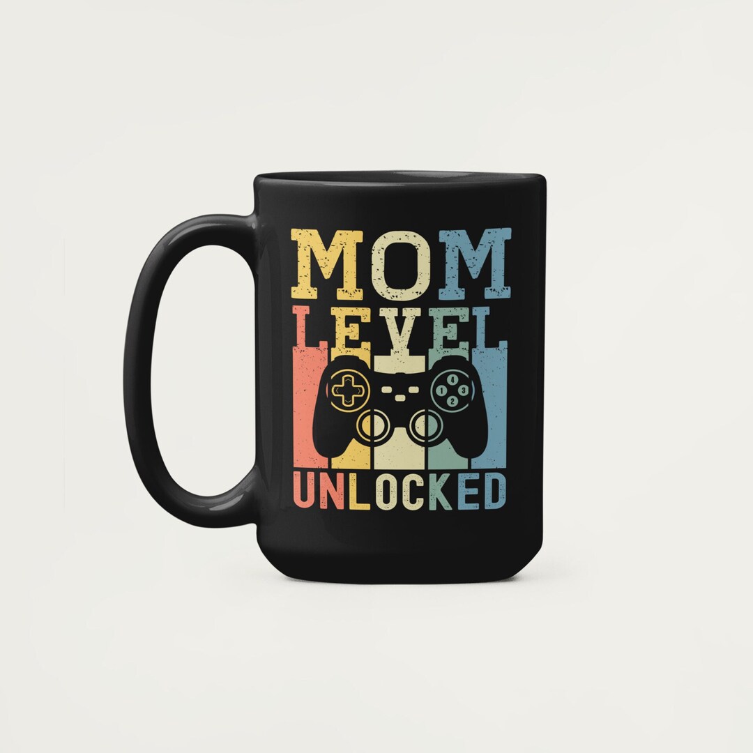 Gaming Mom Mug, Gamer Mom Gift, Mom Level Unlocked, New Mom Gift ...