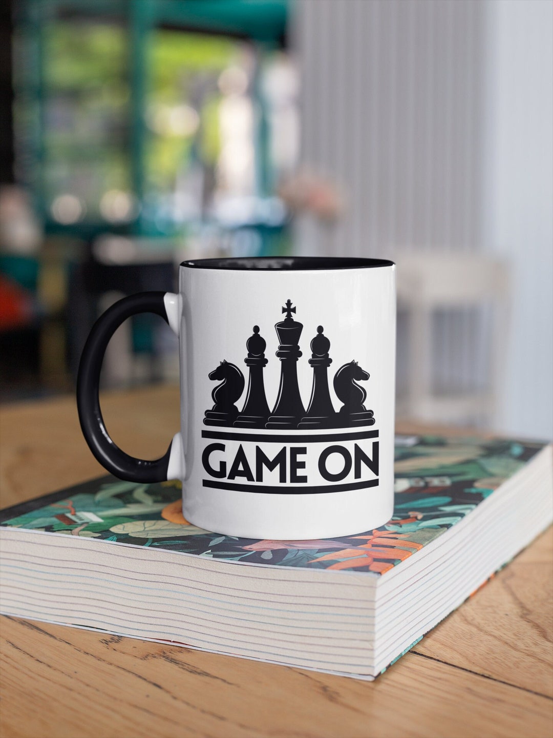 Game on Chess Coffee Mug, Chess Lover Gifts, Chess Nerd Cup, Chess ...