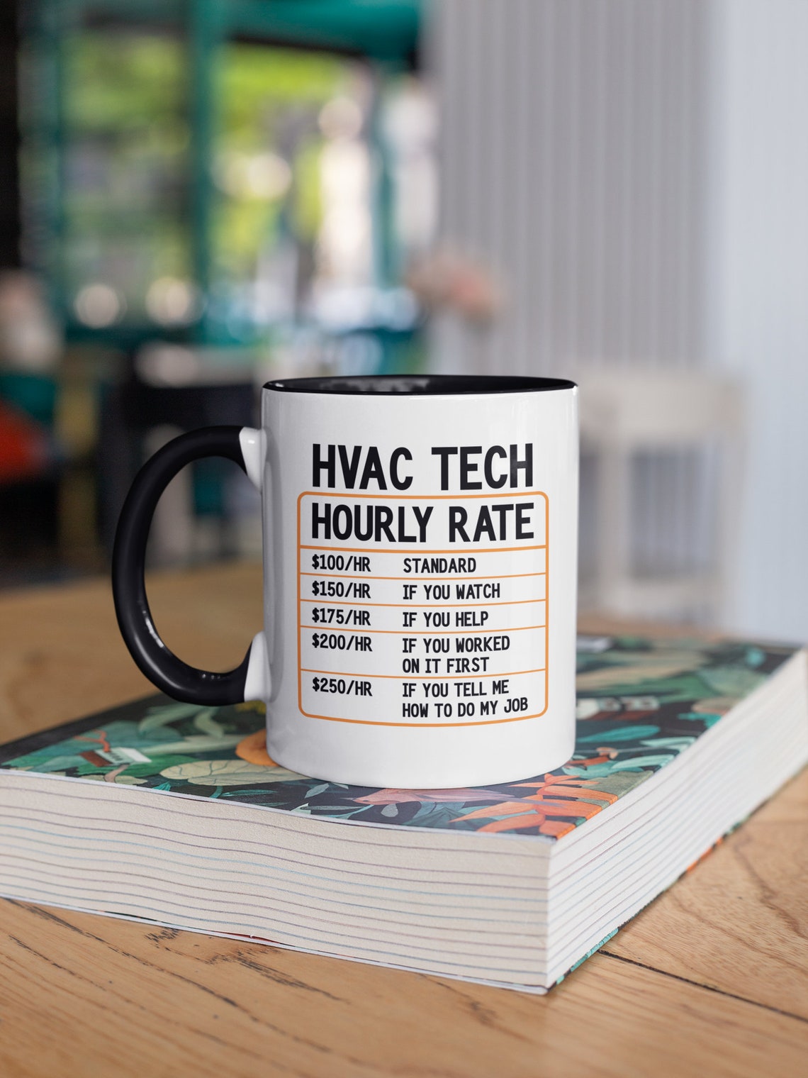 HVAC Hourly Rate Mug, HVAC Tech Gifts, HVAC Technician Mug, Funny ...