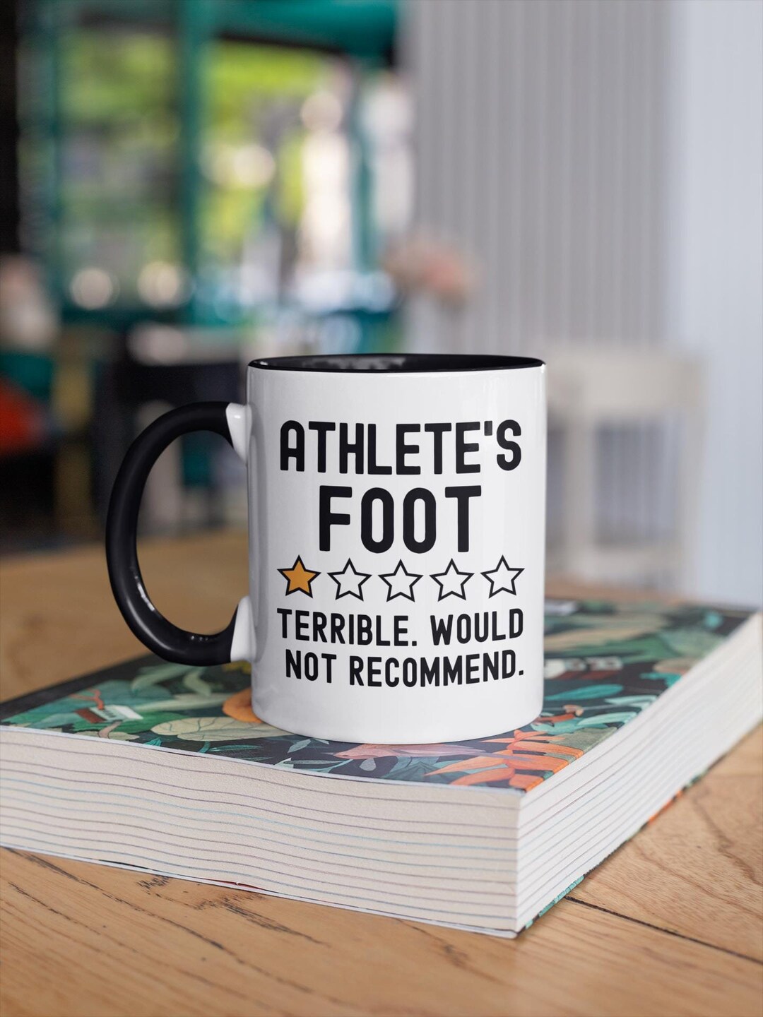 Athlete's Foot Mug, Athletes Foot Gifts, Funny Coffee Cup, One Star ...