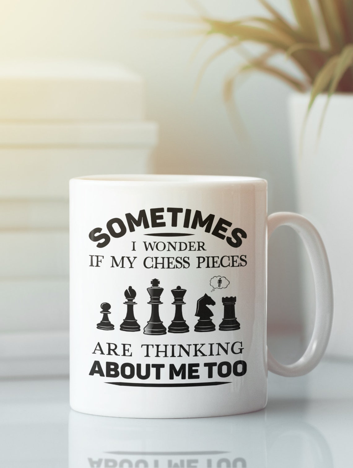 Chess Player Mug, Funny Chess Gifts, Chess Coffee Cup, Sometimes I ...