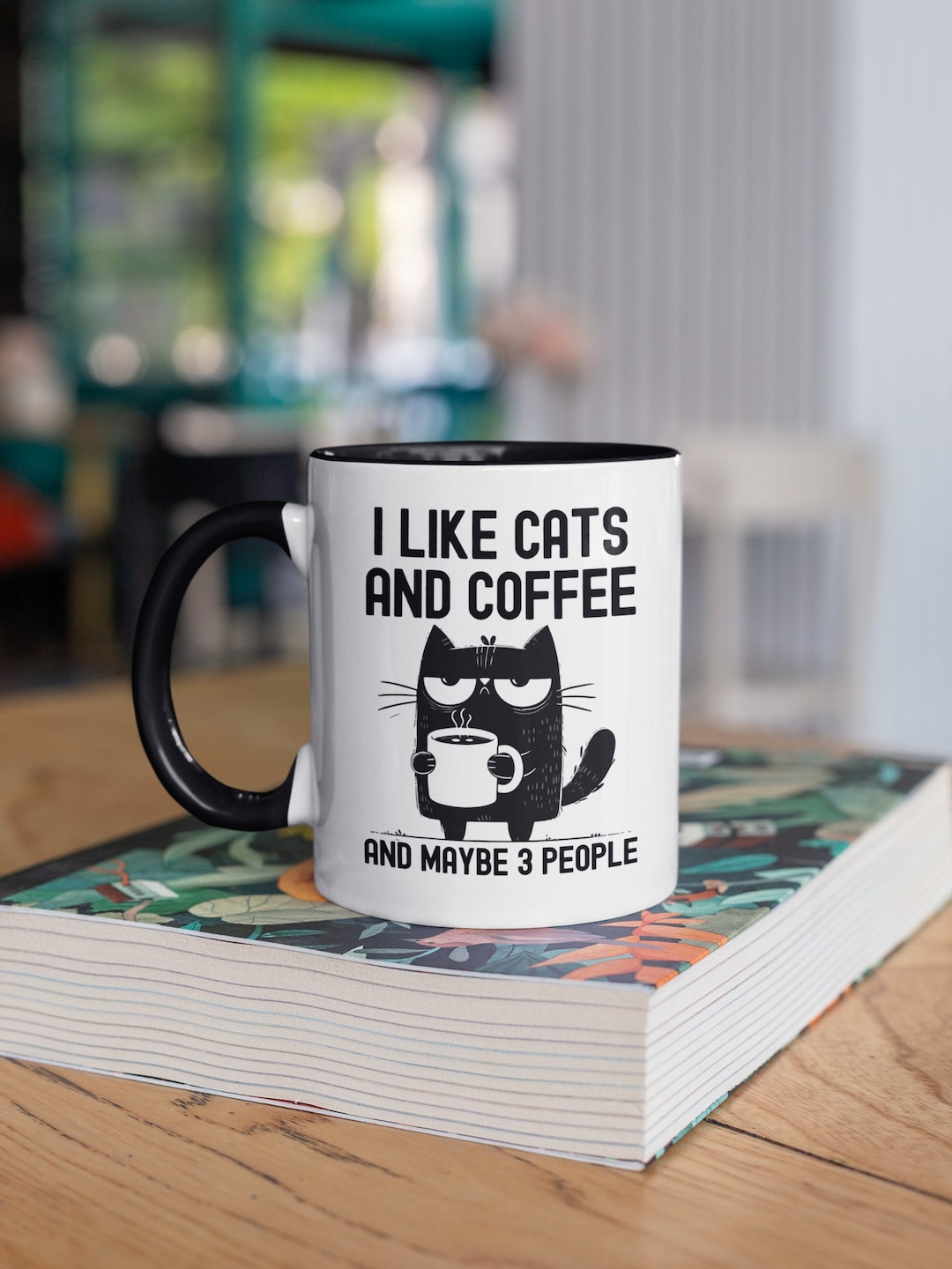 Cats and Coffee Mug, Coffee and Cat Lover Gift, I Love Cats and Coffee ...