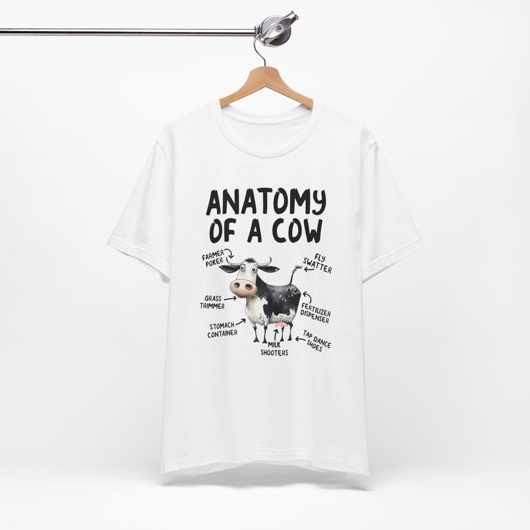 Anatomy of a Cow Shirt, Funny Cow Lover Gifts, Cattle Rancher Tshirt ...