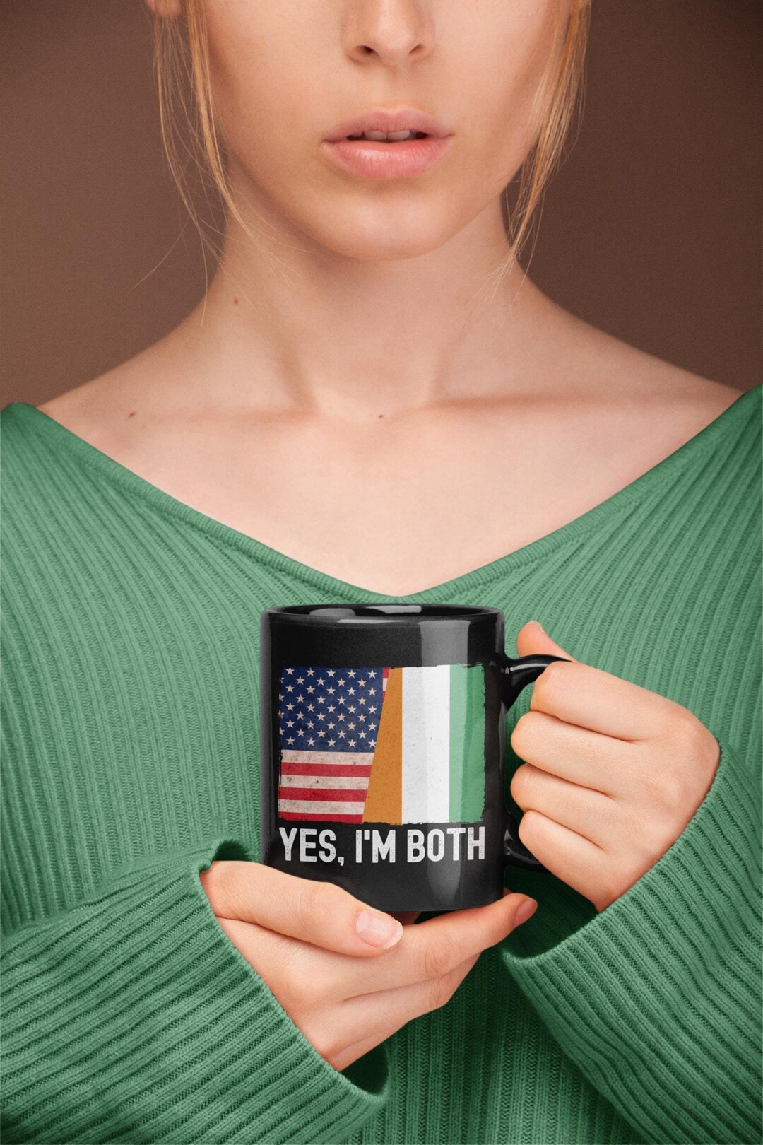 Ivory Coast American Mug, Cote D'ivoire USA Dual Citizen Gifts, New ...