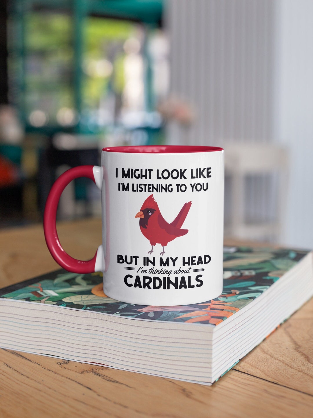 Cardinal Mug, Cardinal Lover Gifts, in My Head I'm Thinking About ...