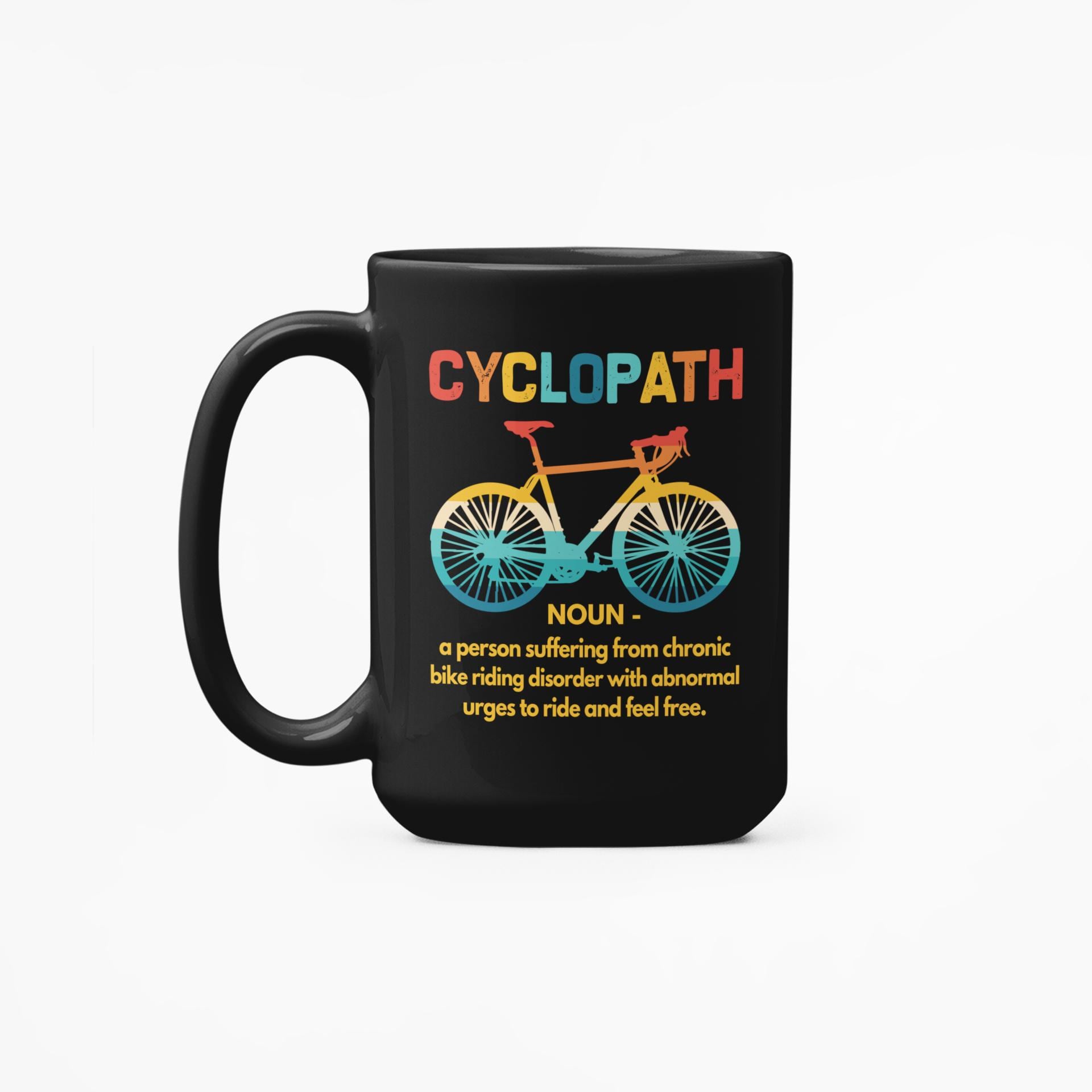 Cyclopath Mug, Funny Cycling Gifts, Cycling Definitions Mug, Cyclist ...